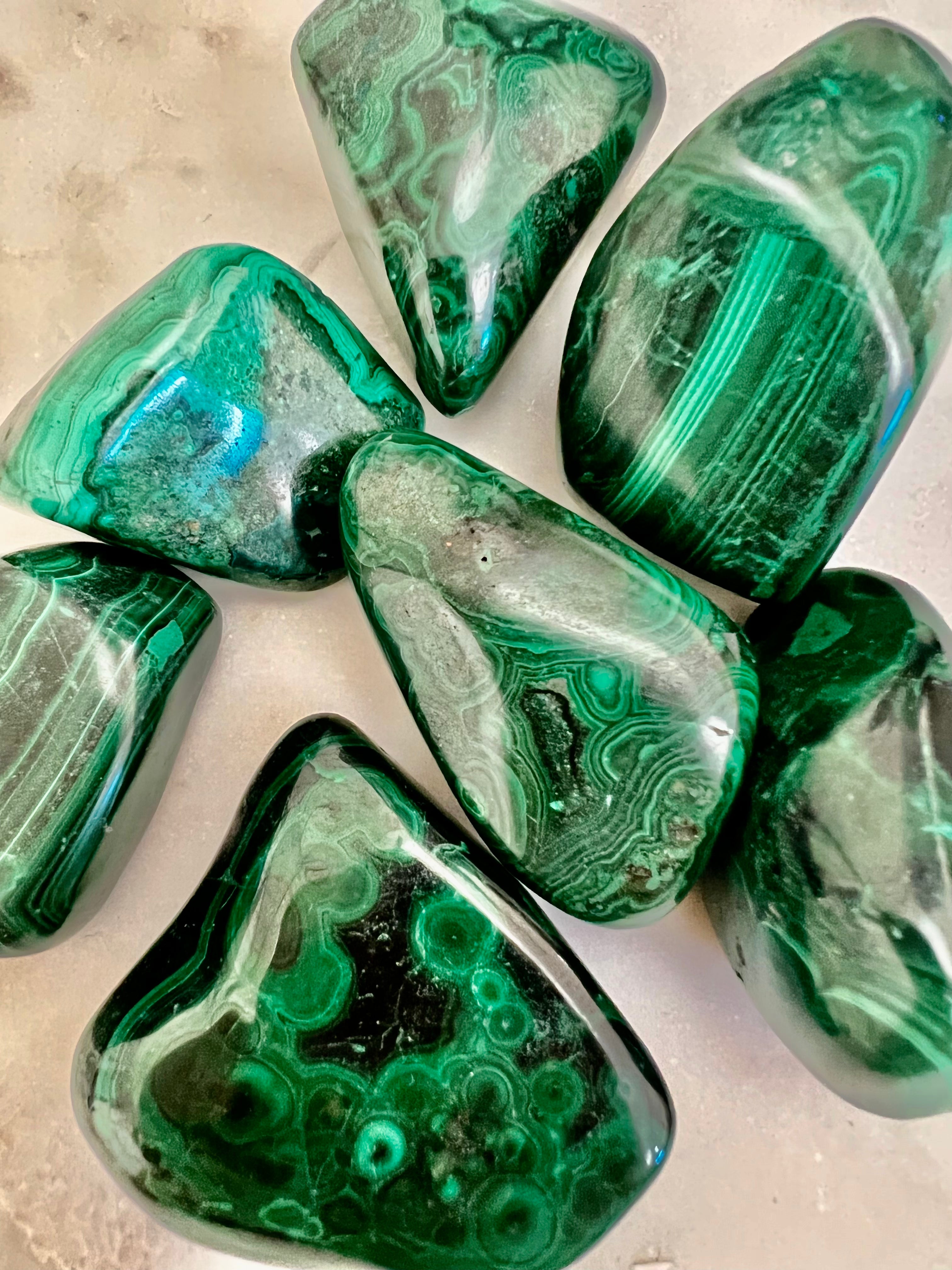 Large Tumbled Malachite Crystals – Little Blueberryy